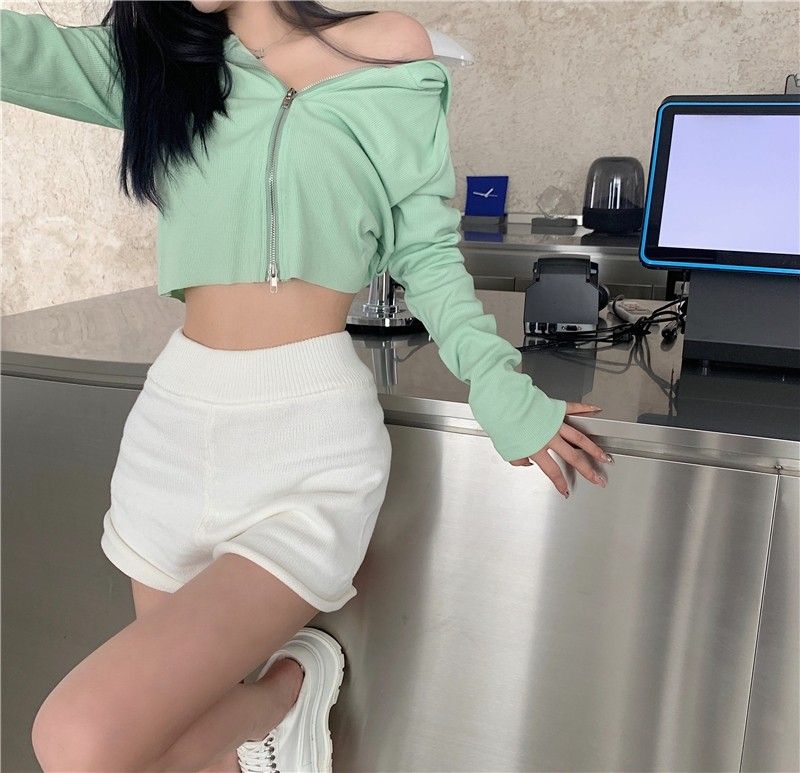 Mint Green Short Jacket Top, Women's Fashion, Tops, Longsleeves on ...