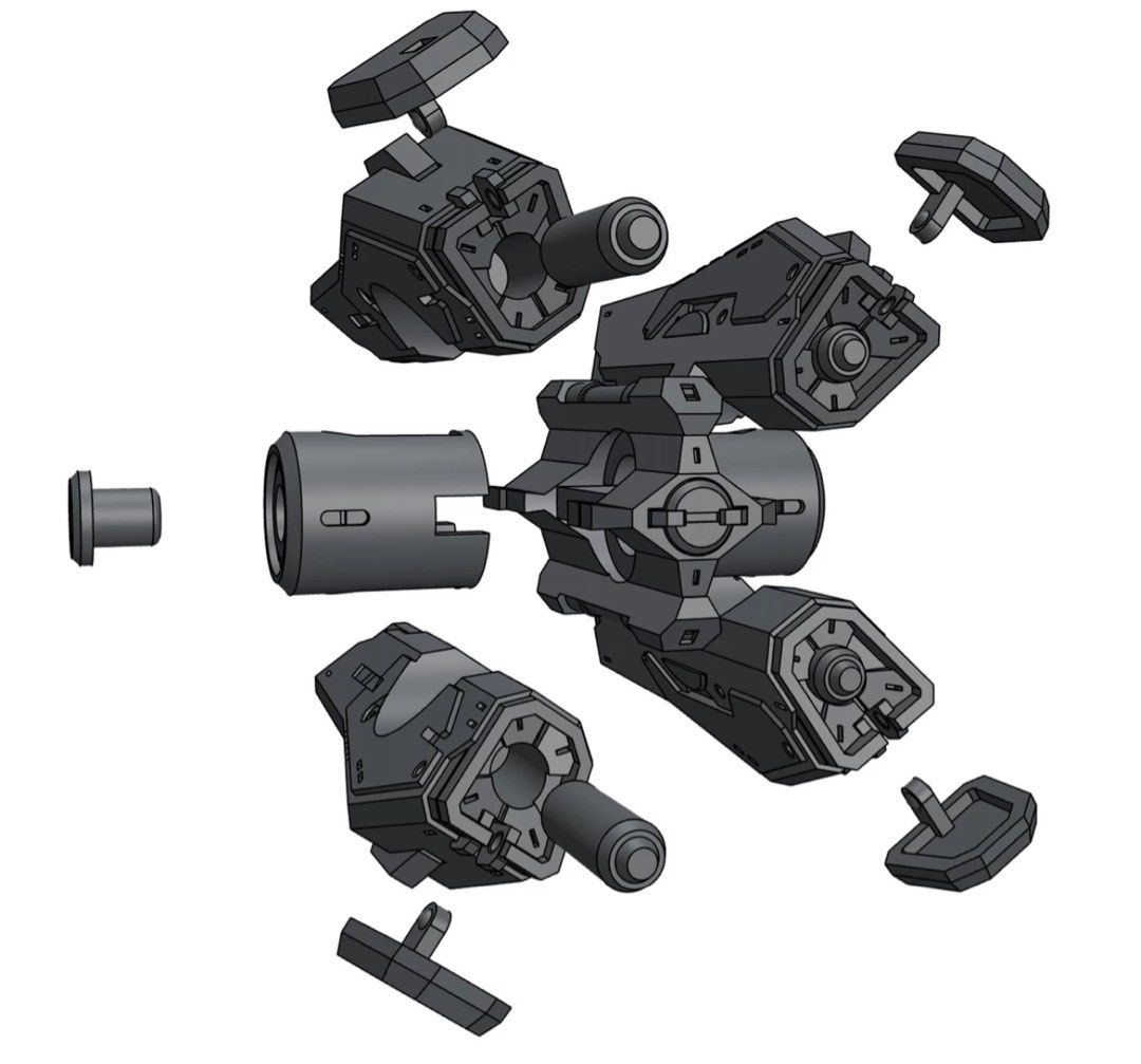 4 Pod Missile Launcher Weapon Gundam Detail Enhancement Set By Phenex ...