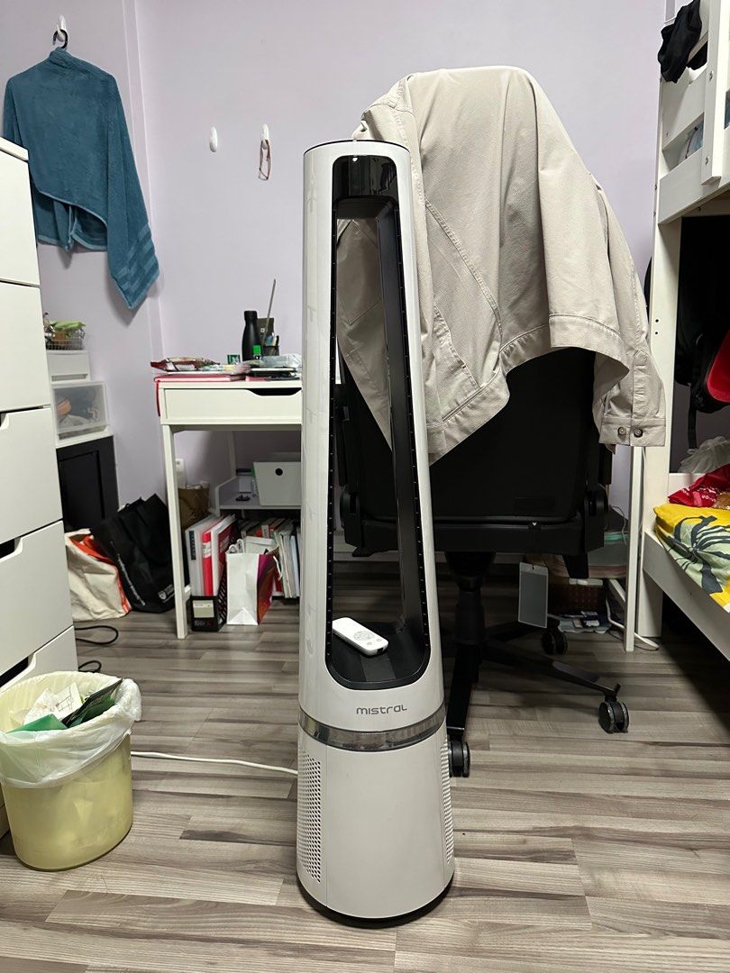 Mistral Blade Free Fan with Air Purifier & Remote Control MBFAP500 ...