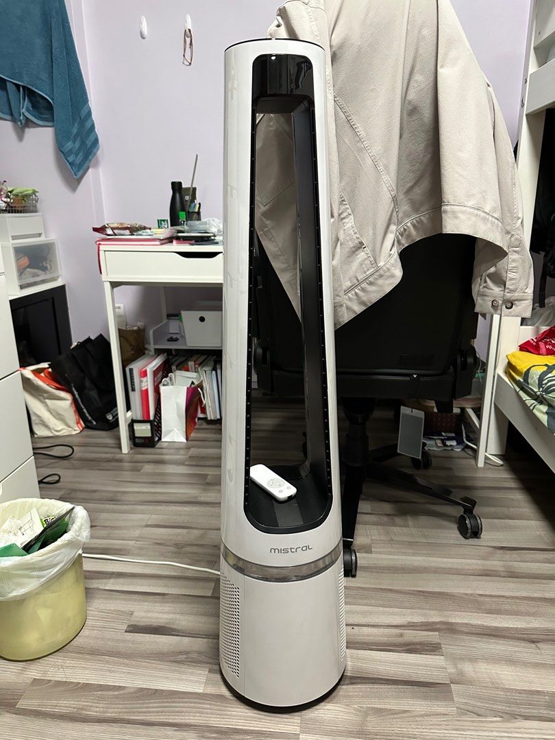 Mistral Blade Free Fan with Air Purifier & Remote Control MBFAP500 ...