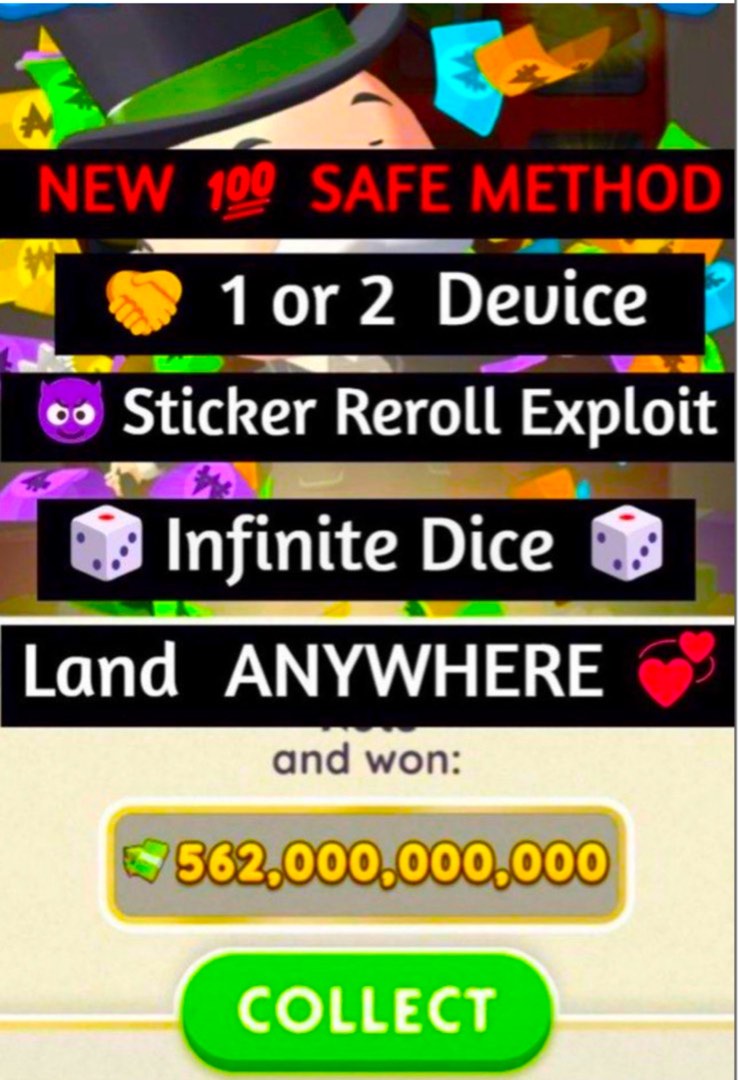 Monopoly go! Exploits - 1 device, dice manipulation to land on any tile ...