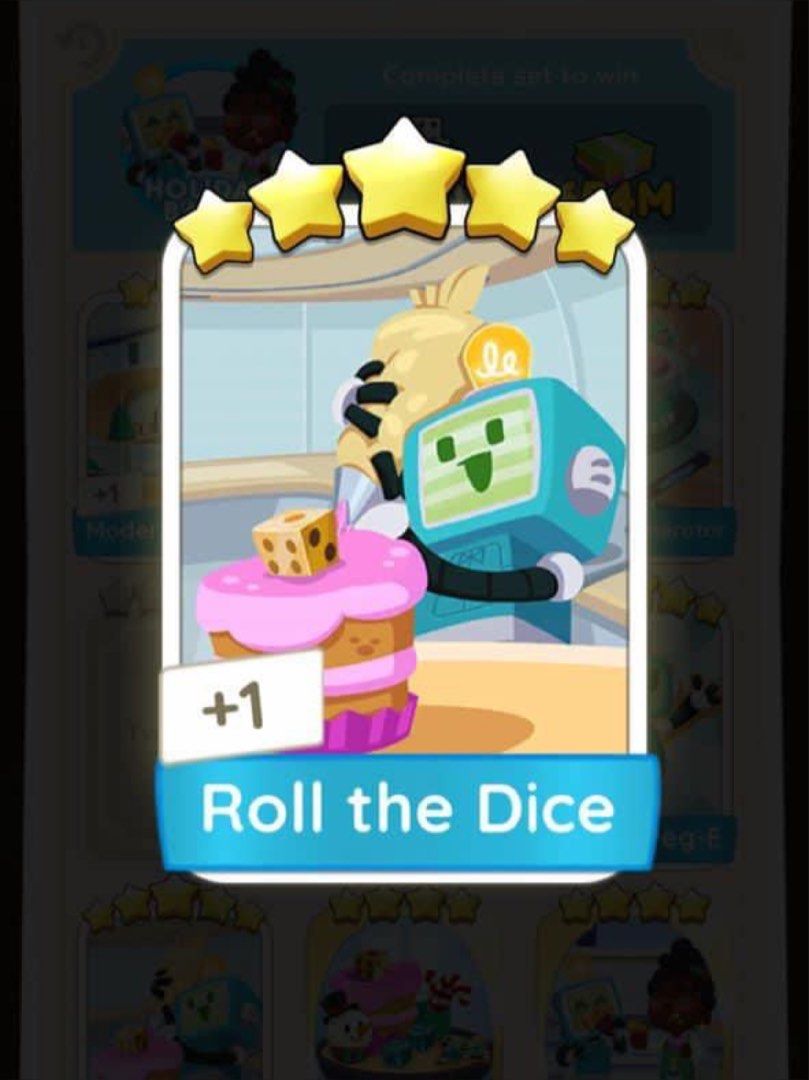 Monopoly Go 5 Star Sticker Roll The Dice, Video Gaming, Gaming ...