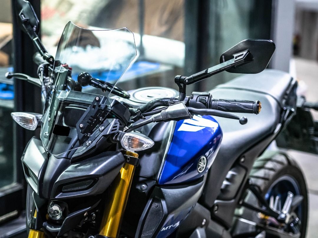 Moto Irry Yamaha MT-15 Version 3 Adjustable High Light Dark Smoke Wind ...