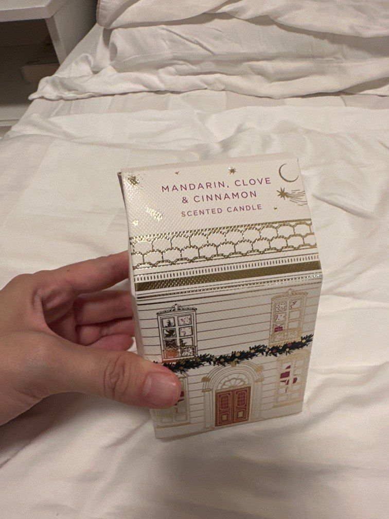 M&S Mandarin, Clove and Cinnamon Scented Candle, Furniture & Home ...