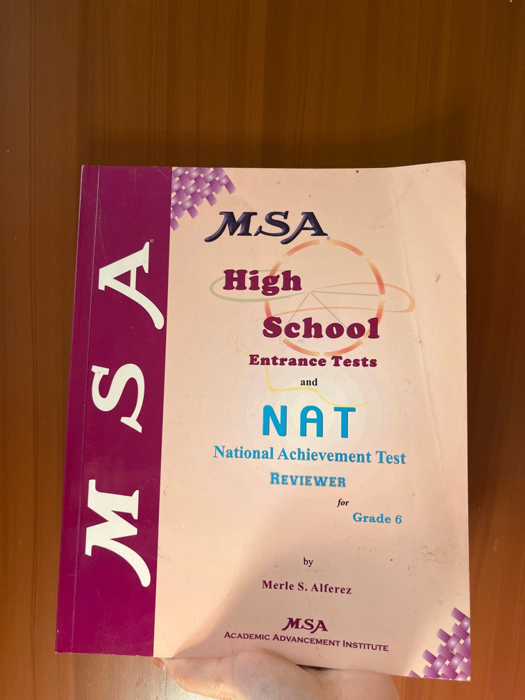 MSA High School Entrance Tests and National Achievement Test Reviewer ...