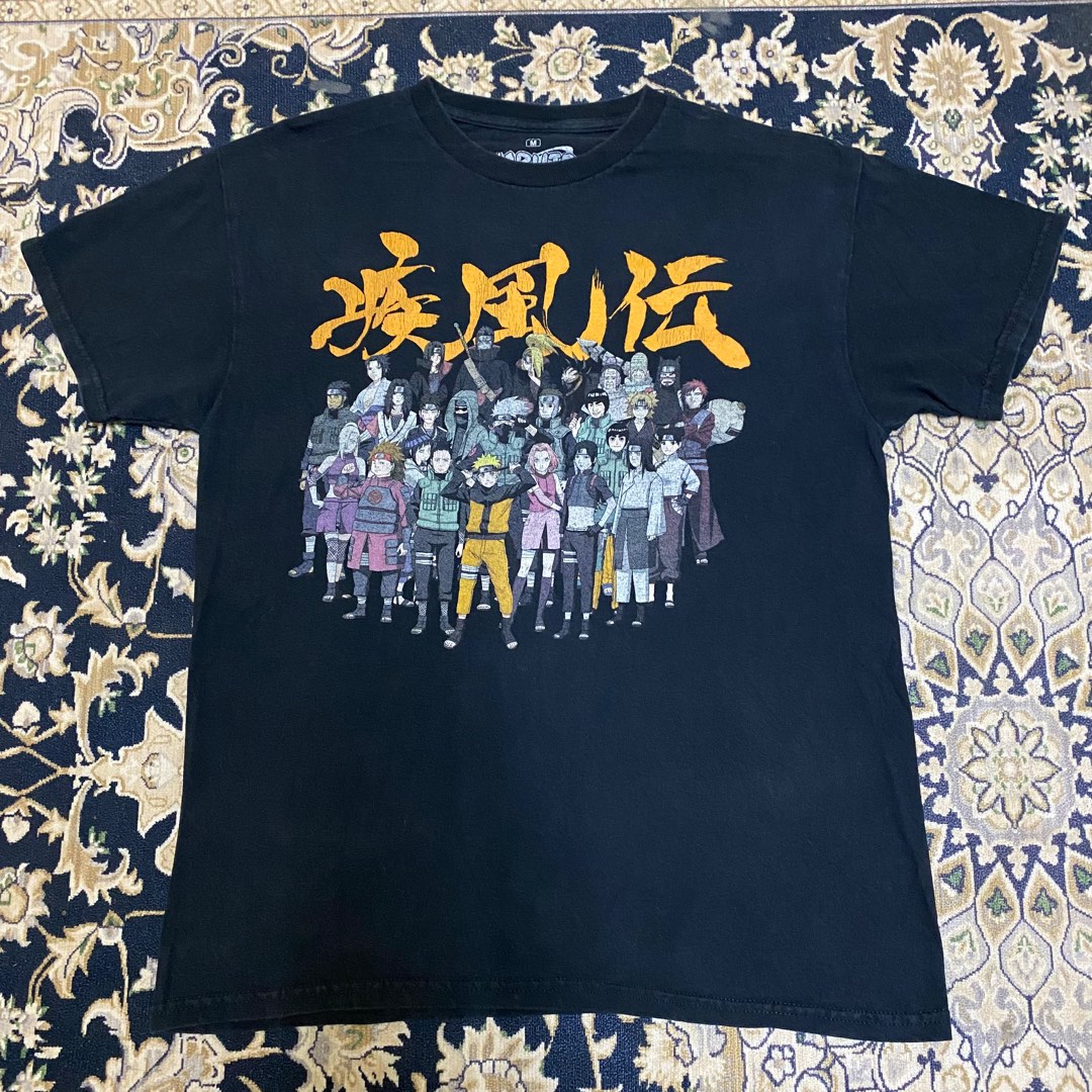 Naruto Shippuden All Character Black Tee, Men's Fashion, Tops & Sets ...