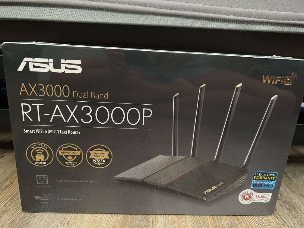 New Asus Wifi 6 Router RT-AX3000P, Computers & Tech, Parts ...