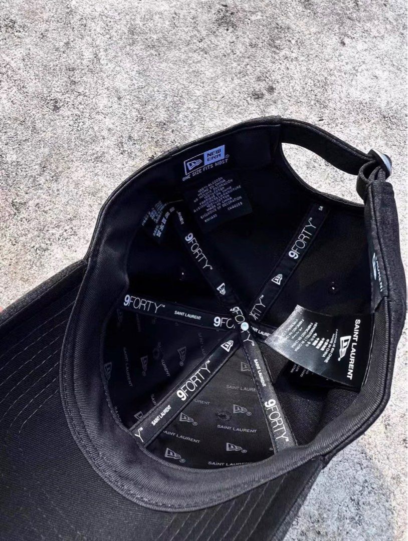 NEW ERA X SAINT LAURENT YSL RIVE DROITE Monogram Cap in Canvas, Men's ...