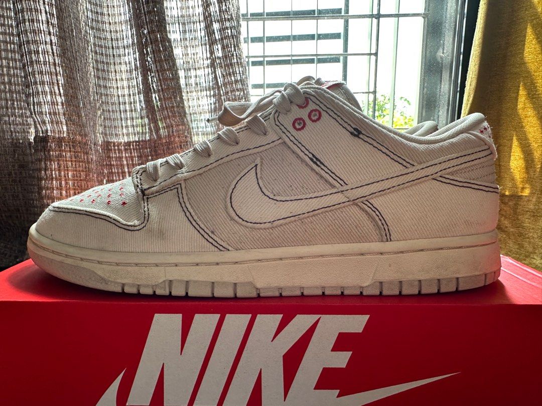 Nike Dunk Low Sashiko, Men's Fashion, Footwear, Sneakers on Carousell