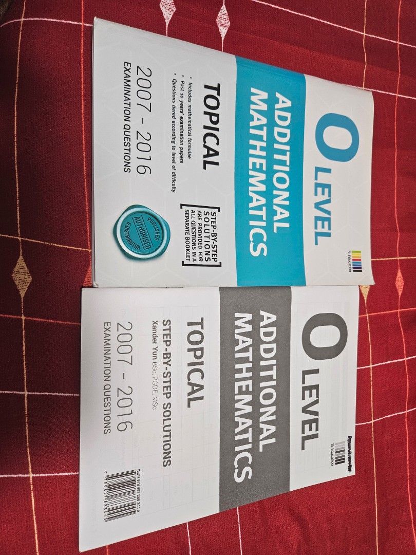 O Level A-Math Topical Past Examination Questions 2007 - 2016, Hobbies ...