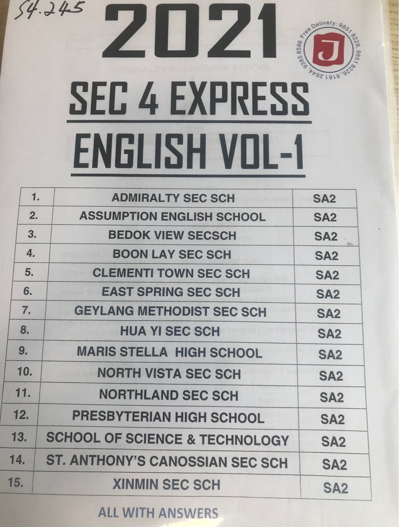 O level English Prelim Papers, Hobbies & Toys, Books & Magazines ...