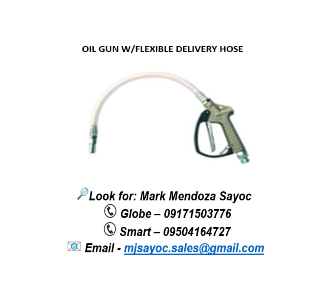 OIL GUN W/FLEXIBLE DELIVERY HOSE, Commercial & Industrial, Construction ...