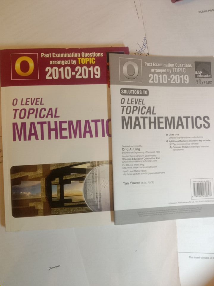 Olevel topical mathematics assessment book examination questions, Hobbies & Toys, Books ...