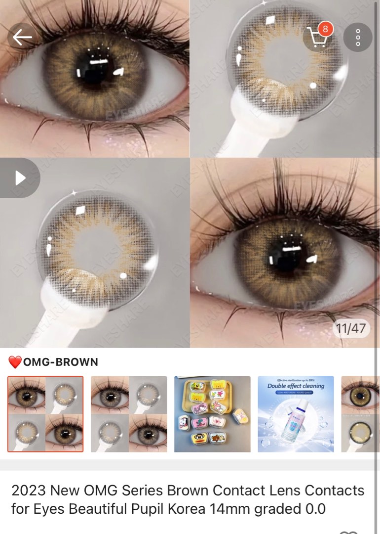 OMG brown lens take all!!!, Women's Fashion, Watches & Accessories ...