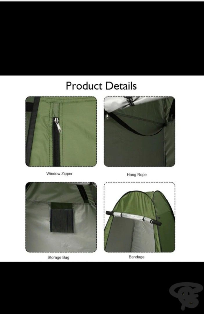 Outdoor changing tent, Sports Equipment, Hiking & Camping on Carousell