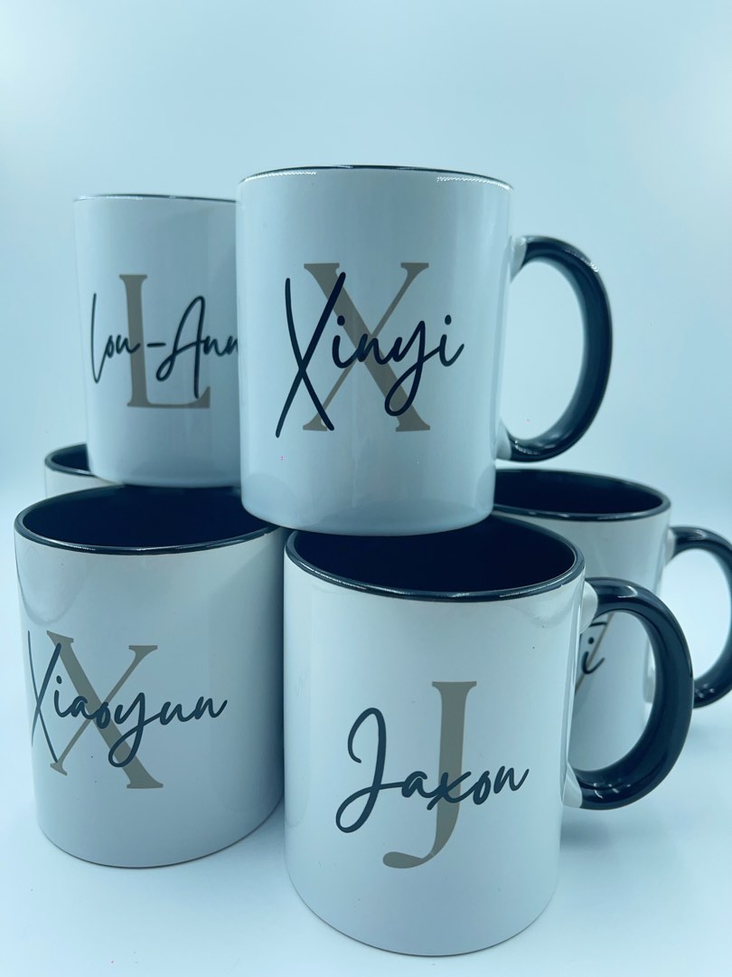 Customised/ Personalised Mugs [Name Series], Furniture & Home Living ...