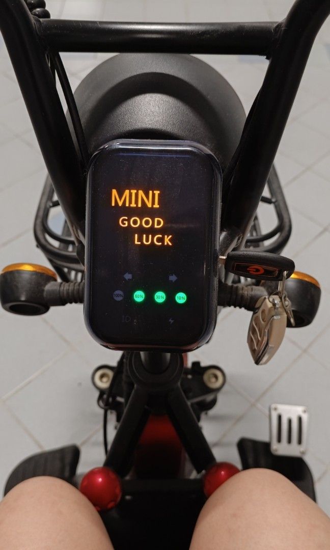 PMA 3 Wheel 2 Seater Golden Mini Electric bike, Health & Nutrition ...