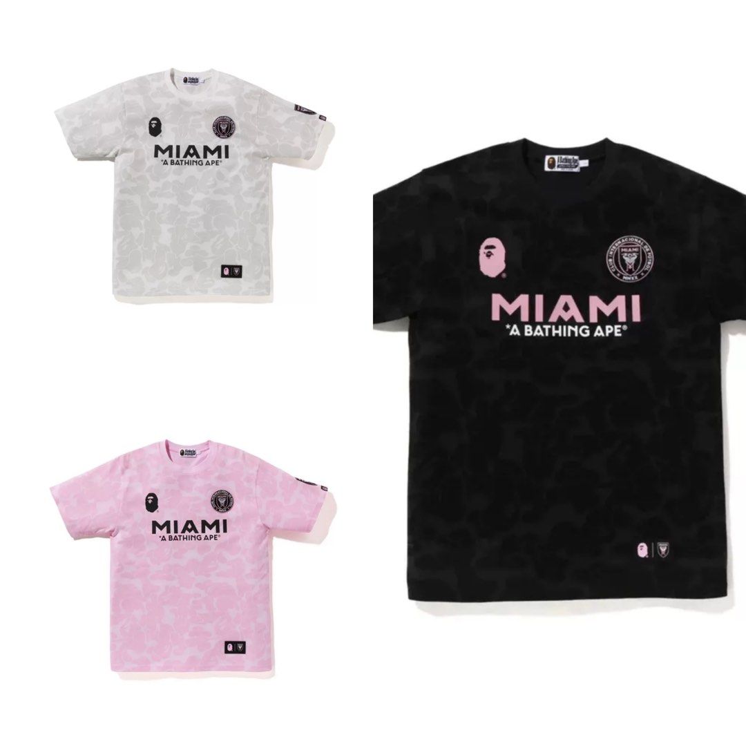 [PO] Bape x Inter Miami CF Jersey, Men's Fashion, Tops & Sets, Tshirts ...