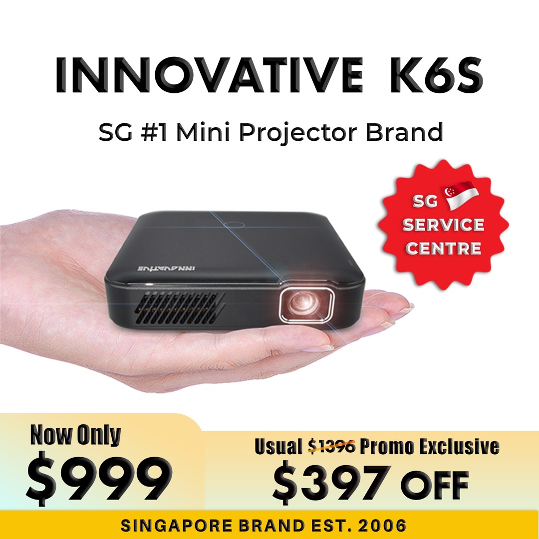 Pocket Portable Smart Mini Projector in Palm Size with Type-C PD ...