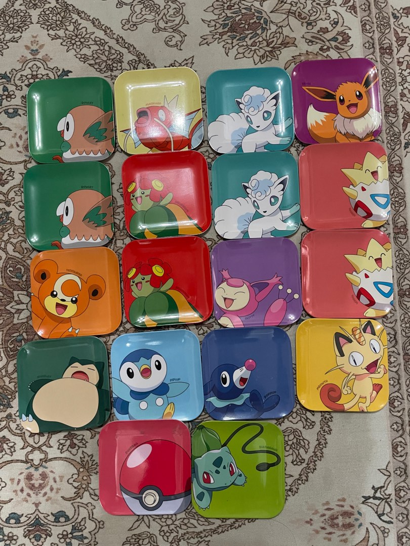 Pokemon 7E Plates, Hobbies & Toys, Toys & Games on Carousell