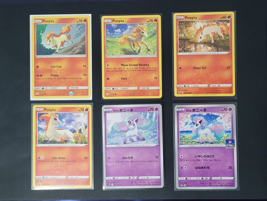 Ponyta + Rapidash - Jap and Eng Cards / Pokemon Trading Card, Hobbies ...