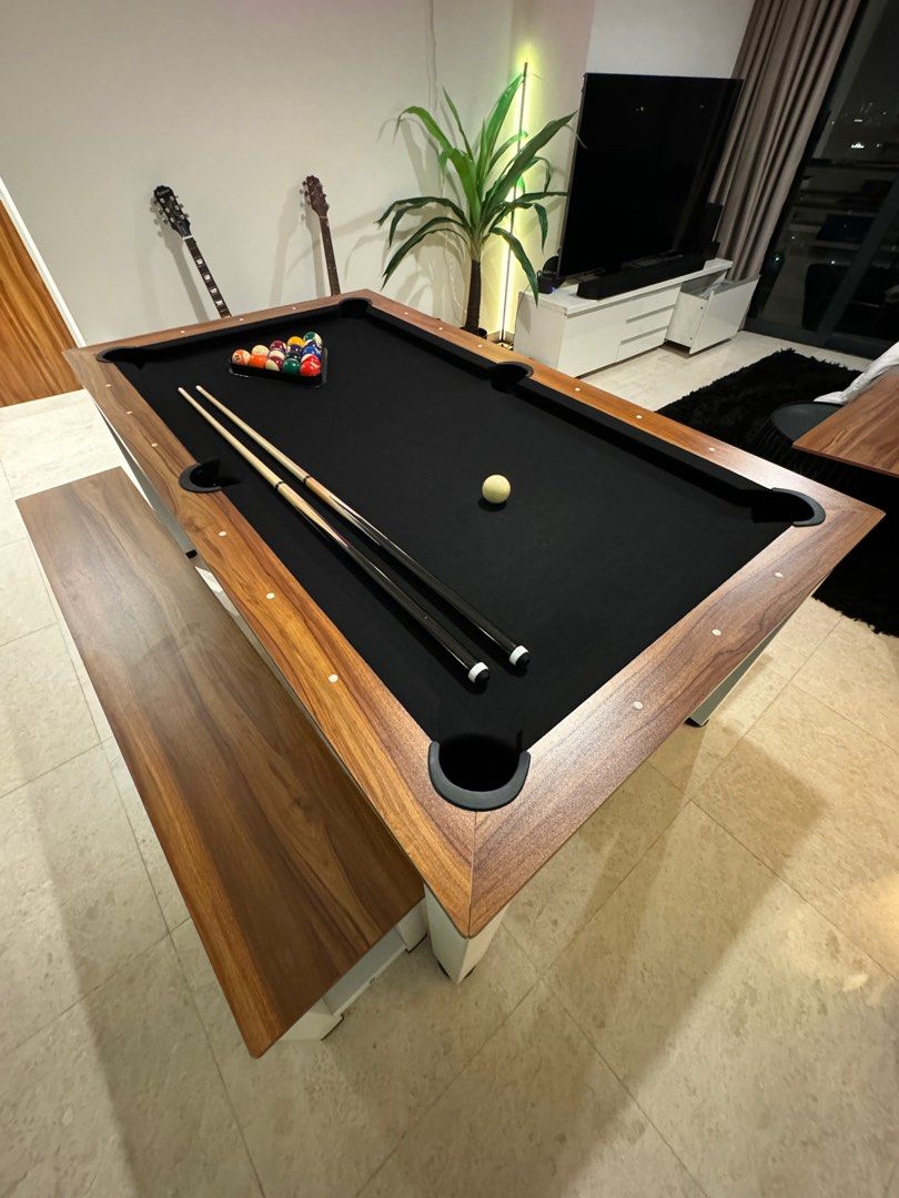 Pool & Dining table combination, Furniture & Home Living, Furniture ...