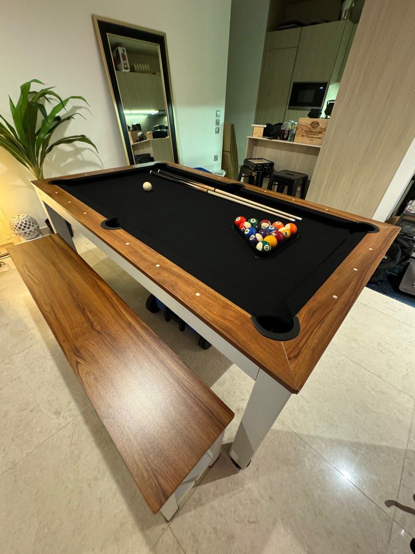 Pool & Dining table combination, Furniture & Home Living, Furniture ...