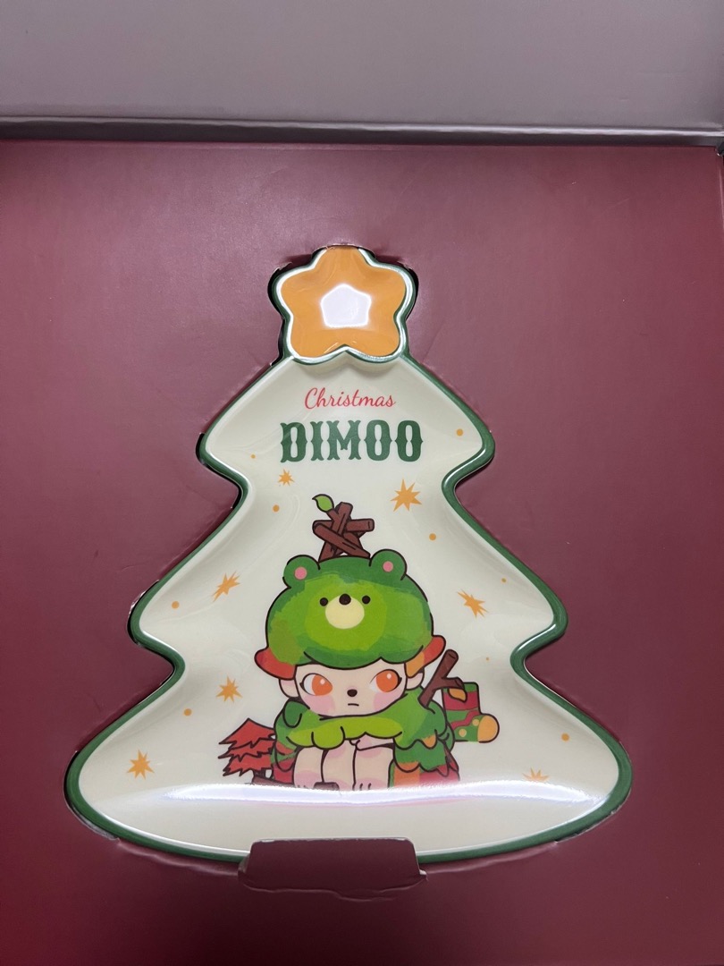 POP MART Dimoo Letters from Snowman Series - Special Shaped Tableware ...