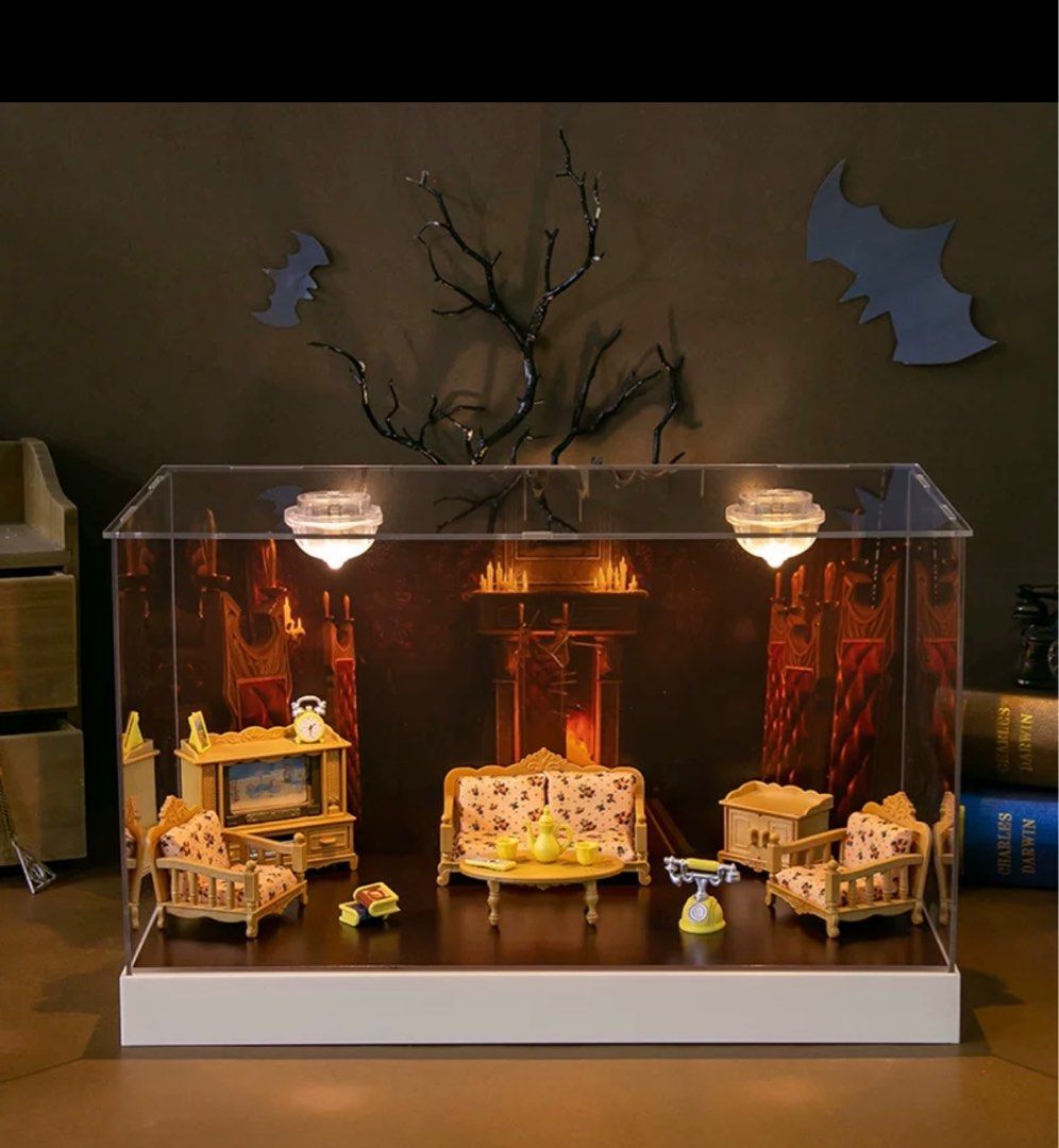 POPMART display case skull panda, Hobbies & Toys, Toys & Games on Carousell