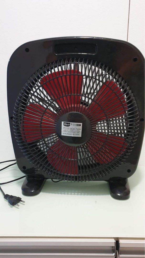 Powerpac 12 inch box fan, TV & Home Appliances, Air Conditioners ...