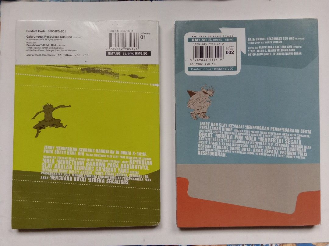 (preloved) KOMIK 2 DUDES FOR LIFE vol 1&2 full set karya ZINT [komik ...