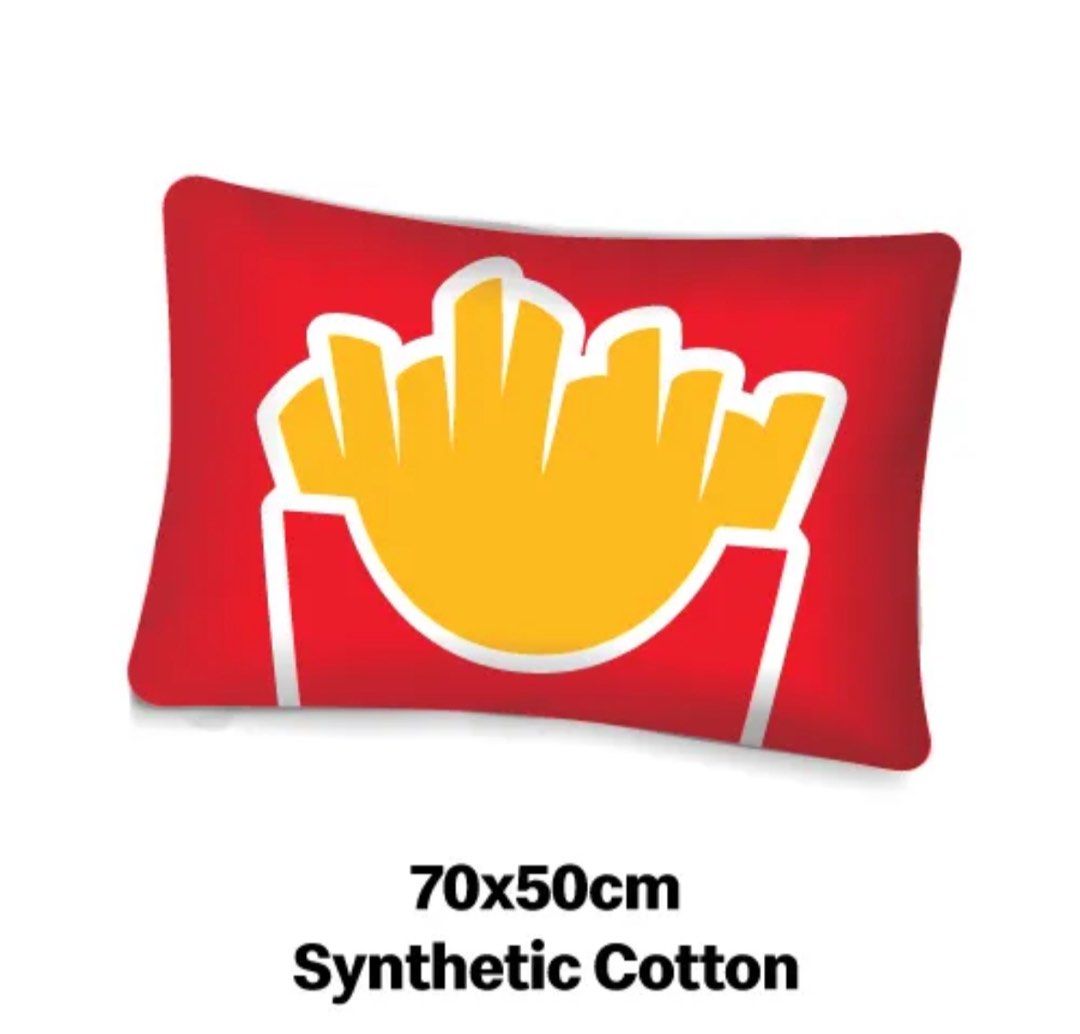 [PO BATCH 2] Official McDonald's French Fries Pillow Cover, Furniture ...