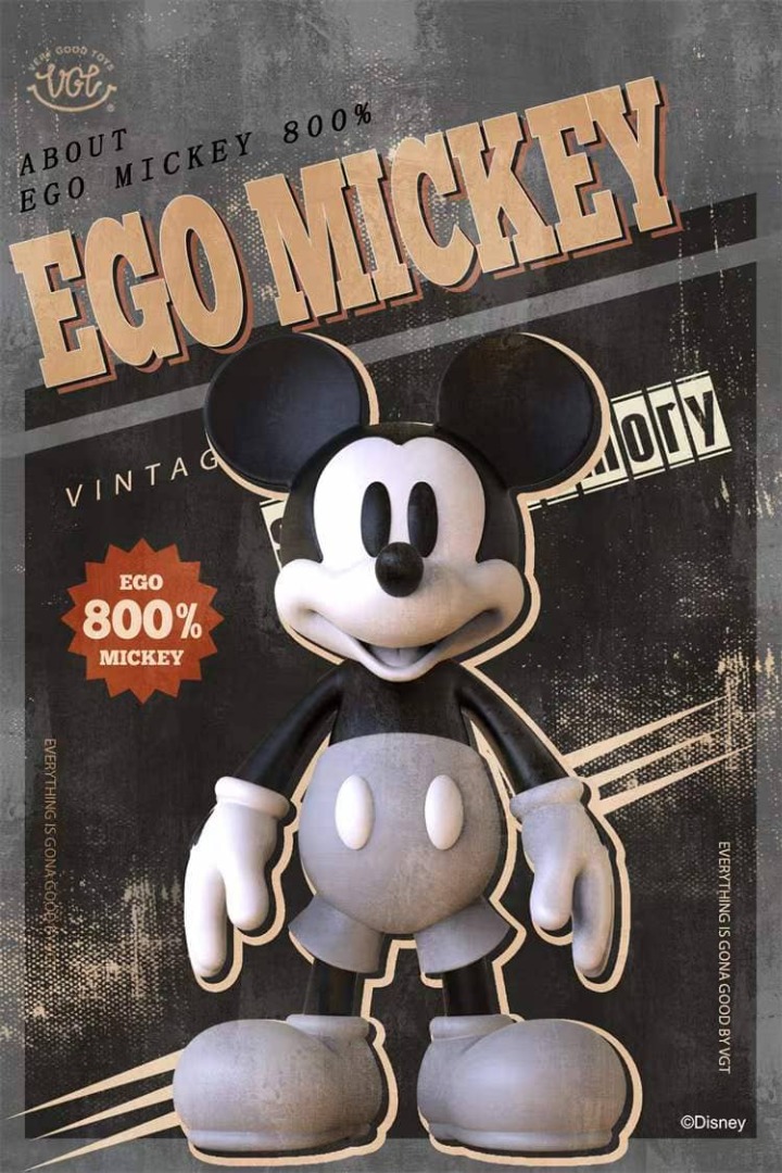 【PRE-ORDER】VGT Studio - Disney Licensed - Black and White Ego Mickey ...