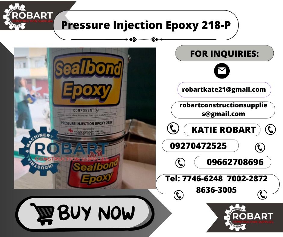 PRESSURE INJECTION EPOXY 218-P, Commercial & Industrial, Construction ...