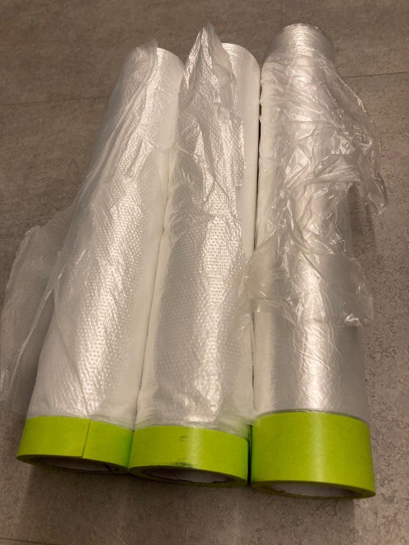 Pre-taped plastic sheet for Reno, Furniture & Home Living, Home ...
