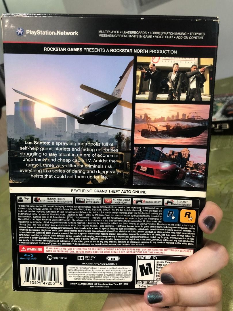 [PS3] GTA 5 - Grand Theft Auto V Special Edition, Video Gaming, Video Games, PlayStation on ...