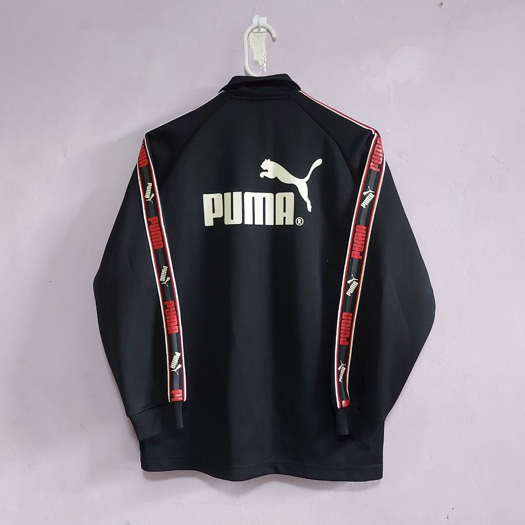 Puma Side Tape Big Logo Track Style, Women's Fashion, Coats, Jackets ...