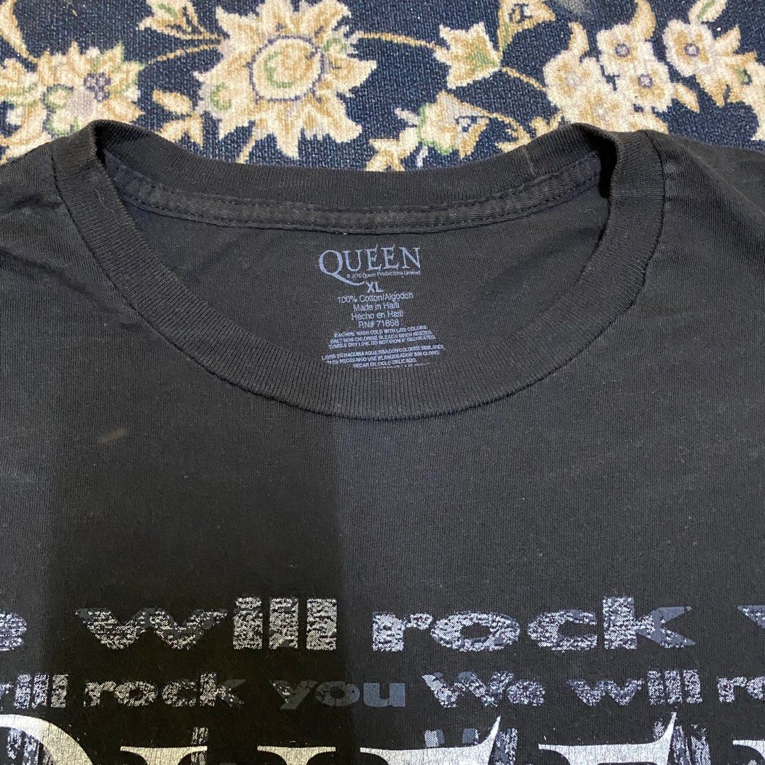 Queen Band Black Tee, Men's Fashion, Tops & Sets, Tshirts & Polo Shirts on Carousell