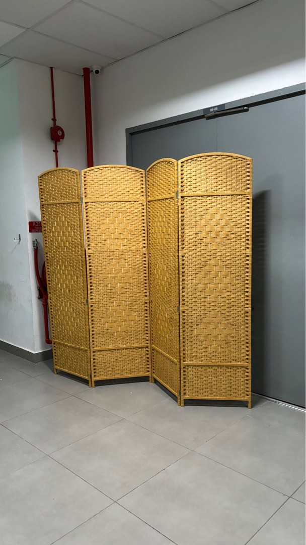 Rattan Room Divider Partition, Furniture & Home Living, Home ...