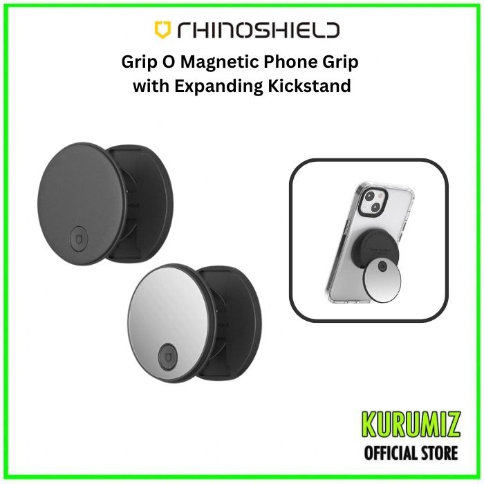 Rhinoshield Grip O Magnetic Phone Grip with Expanding Kickstand, Mobile ...
