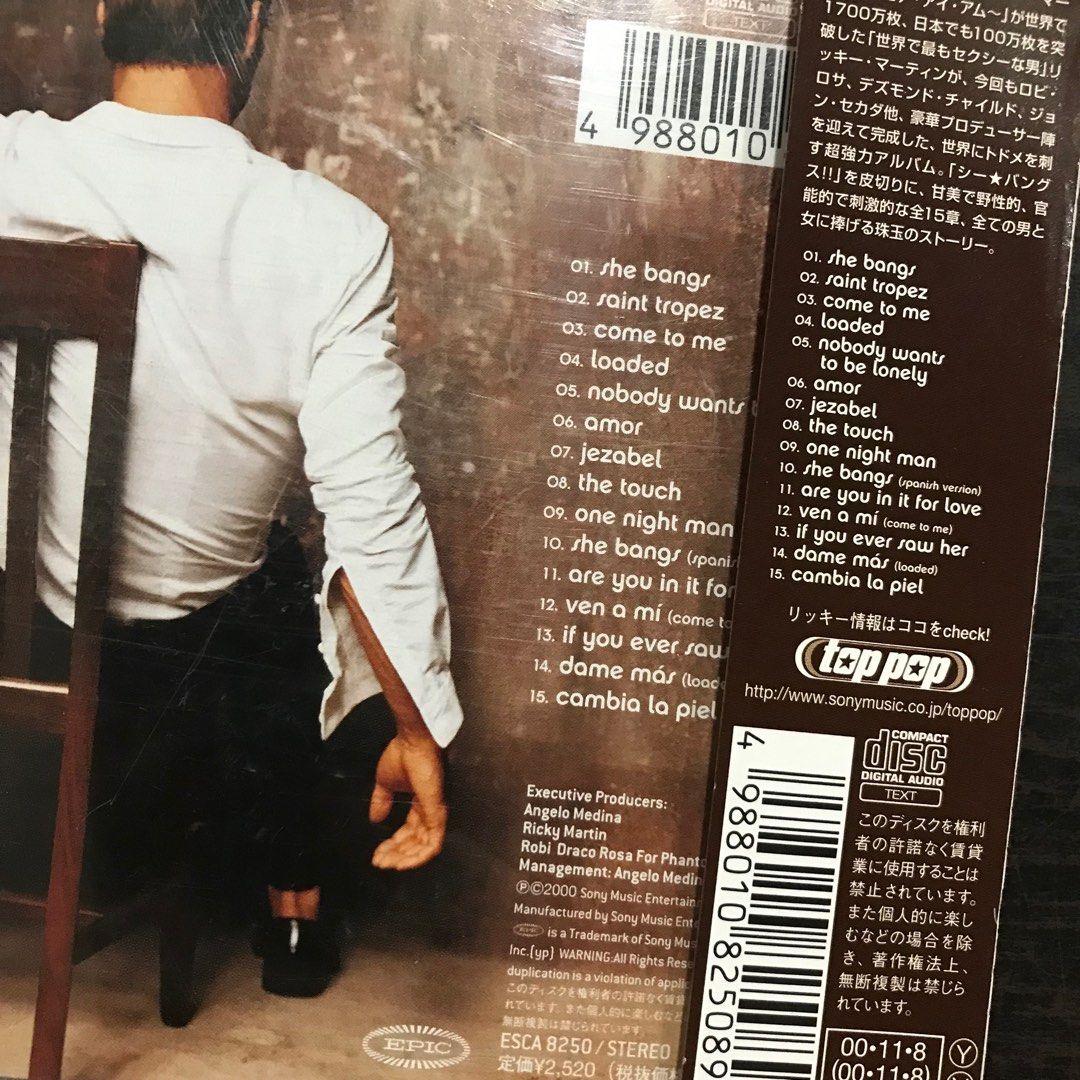 Ricky Martin CD (Japan Press w/Free Poster) (Box 24th), Hobbies & Toys ...