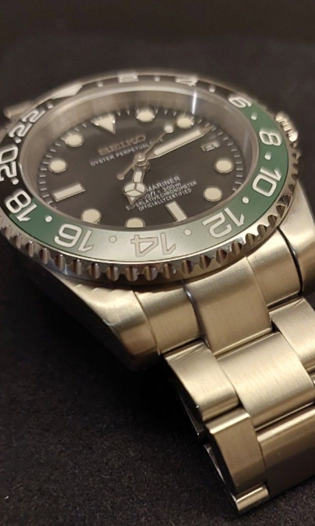 Seiko Mod Sprite Bezel Submariner Date No Cyclops, Men's Fashion ...
