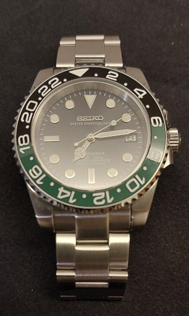 Seiko Mod Sprite Bezel Submariner Date No Cyclops, Men's Fashion ...