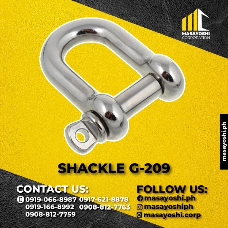 Shackle G-209 | Heavy Duty Shackle | Hook | Bolt Type Anchor | Shackle ...