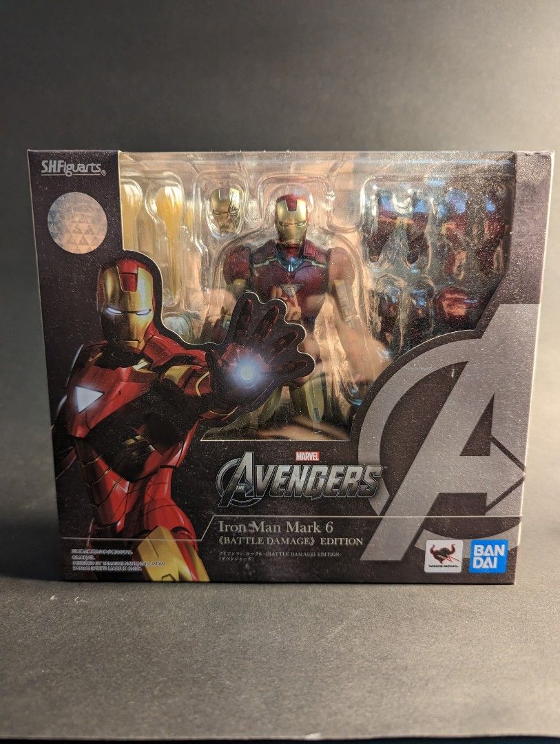 SHF S.H.Figuarts Avengers Iron Man Mark 6 Battle Damaged Version ...