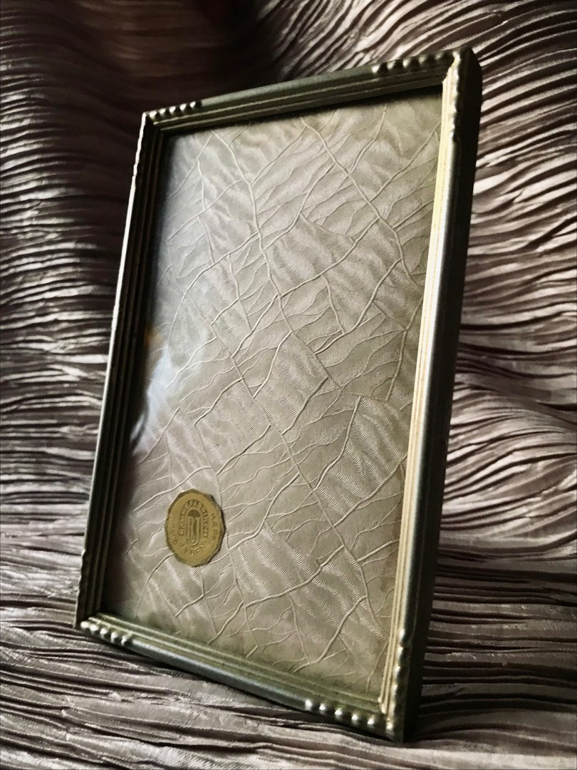Silver Plated Vintage 1950s Scandinavian JYDEN Metal Photo Frame ...