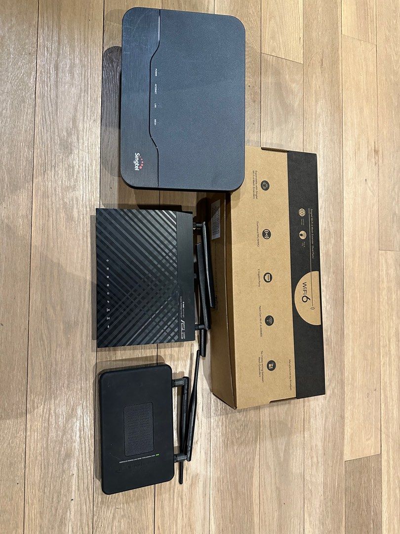 Singtel ASUS router mesh extenders, Computers & Tech, Parts ...