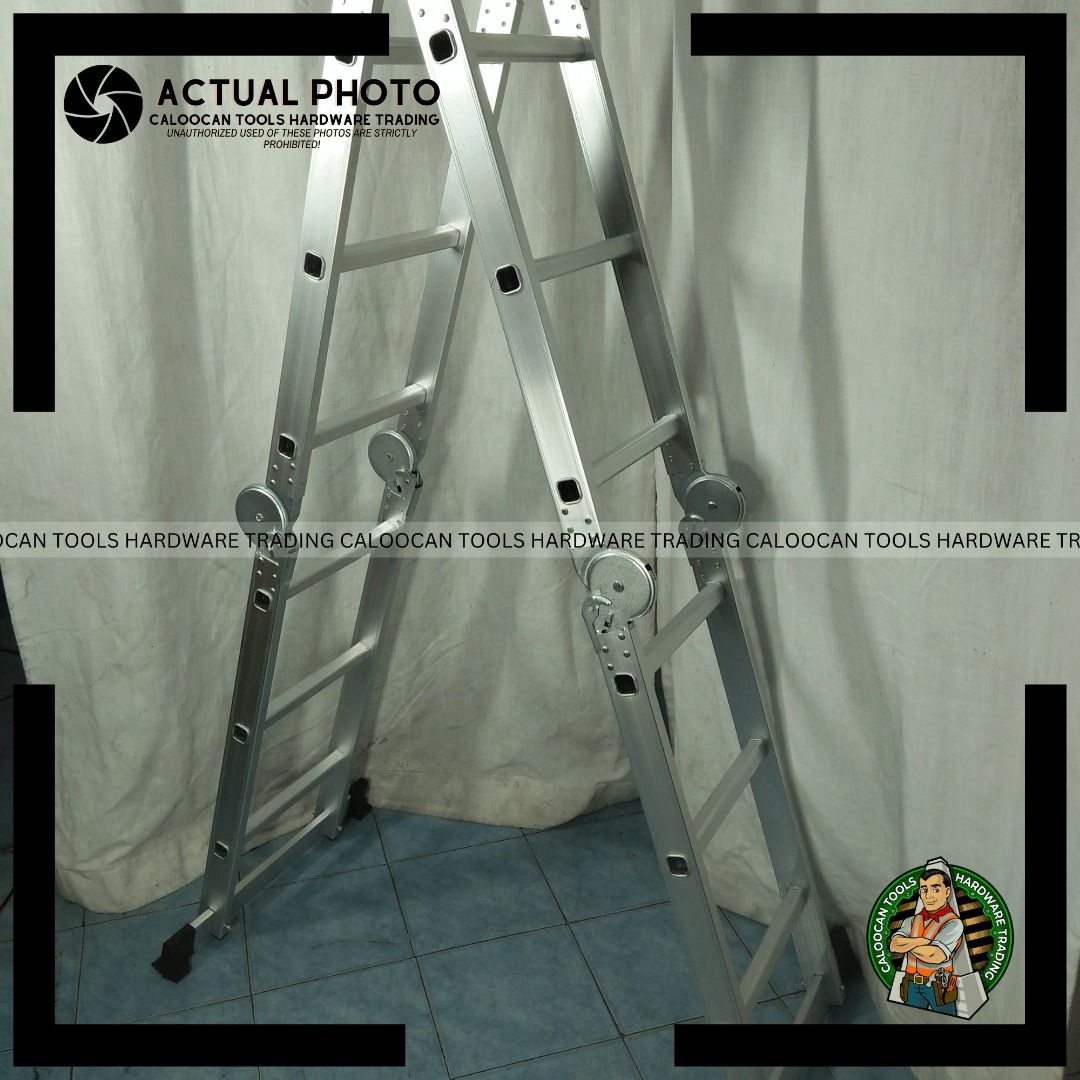 SKYLER heavy Duty Aluminum Multi-Purpose Foldable Ladder 4x4 - (SKY ...