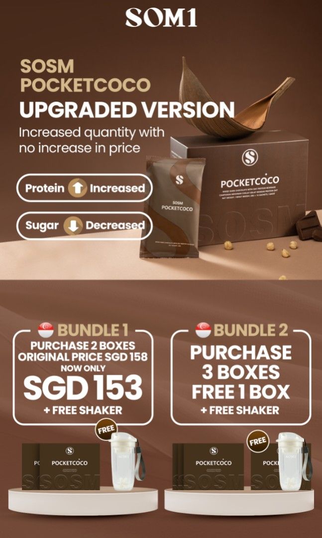 SOM1 SOSM Pocketcoco, Food & Drinks, Other Food & Drinks on Carousell