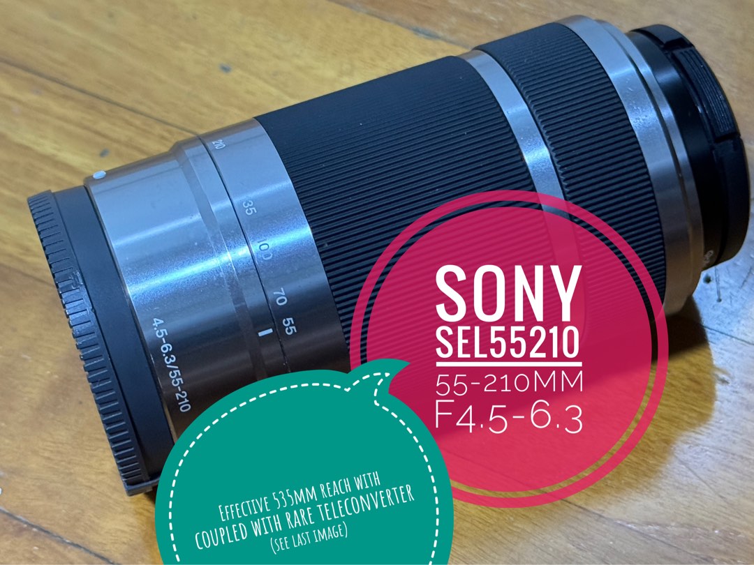Sony SEL55210 tele lens, Photography, Lens & Kits on Carousell